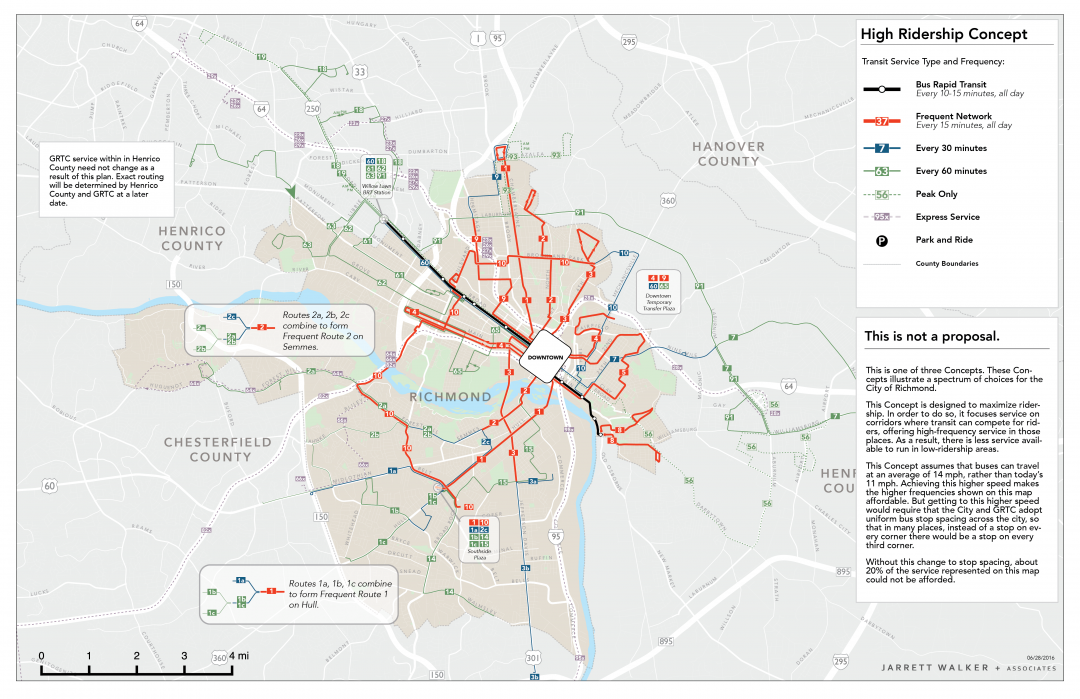New network concepts for Richmond, VA — Jarrett Walker + Associates